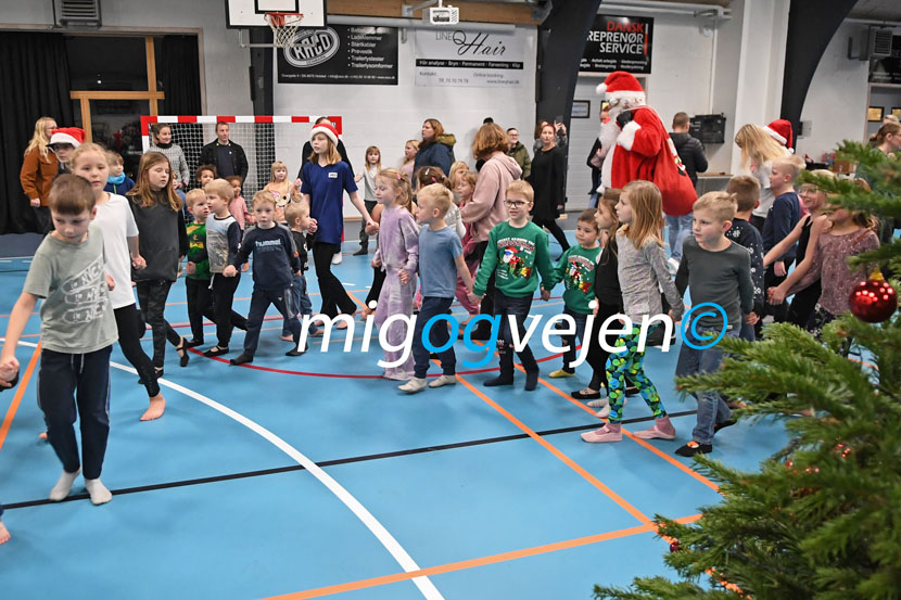 Julemanden kiggede ind