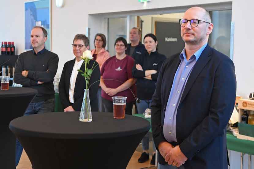 Store smil ved afskeden