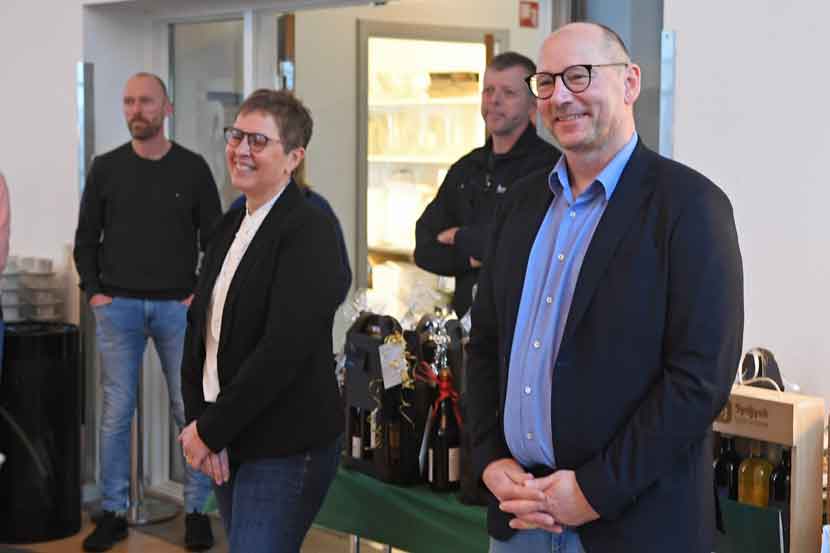 Store smil ved afskeden